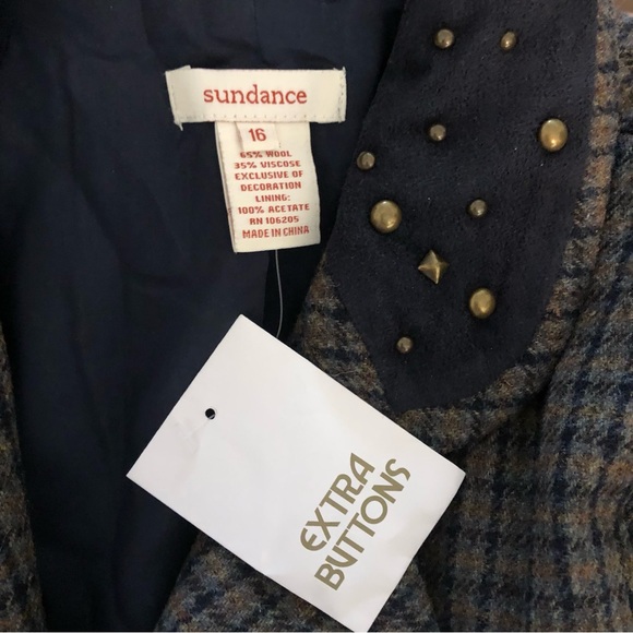 Sundance | Jackets & Coats | Nwot Sundance Wool Tweed Classic Blazer ...